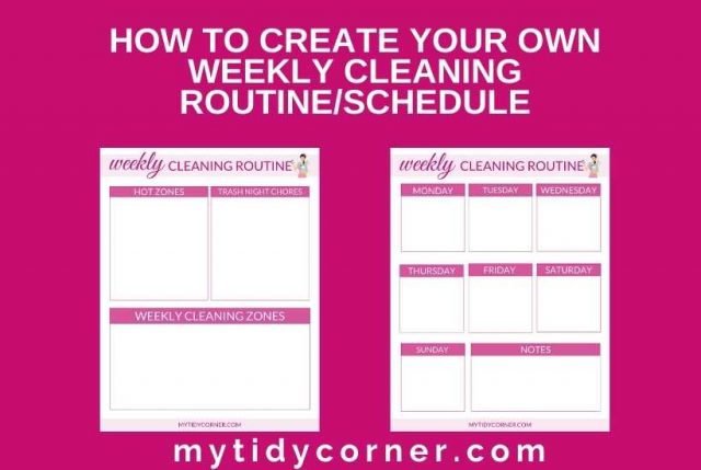 Creating a Weekly Cleaning Routine (Schedule) + Free Printable PDF