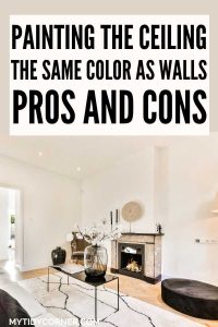 Painting Walls and Ceiling the Same Color - Pros and Cons