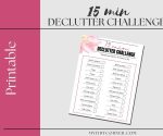 7 Decluttering and Cleaning Printables PDF for a Tidy Home