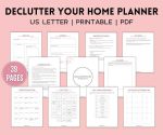 7 Decluttering and Cleaning Printables PDF for a Tidy Home