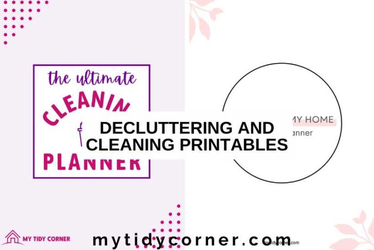 7 Decluttering and Cleaning Printables PDF for a Tidy Home