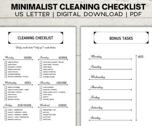 7 Decluttering and Cleaning Printables PDF for a Tidy Home