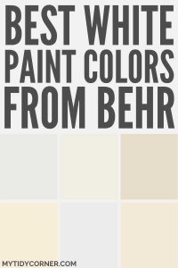 12 Popular Behr White Paint Colors for Walls